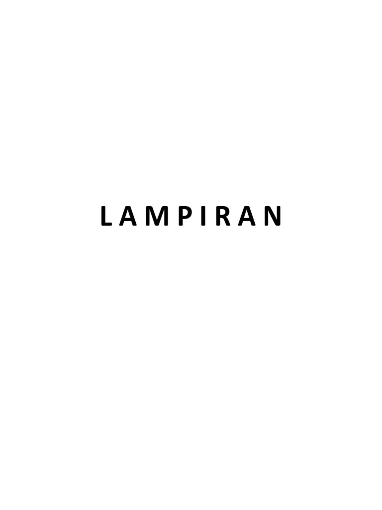 Pembatas Kertas Lampiran | PDF