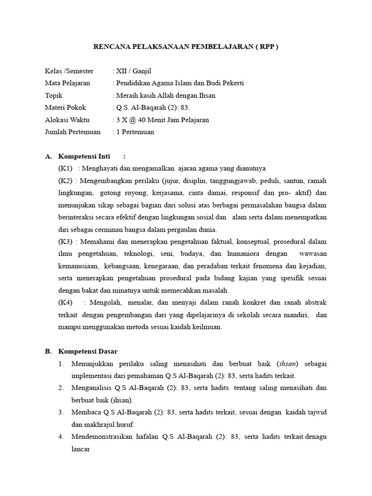 RPP Penilaian | PDF | Sains & Matematika