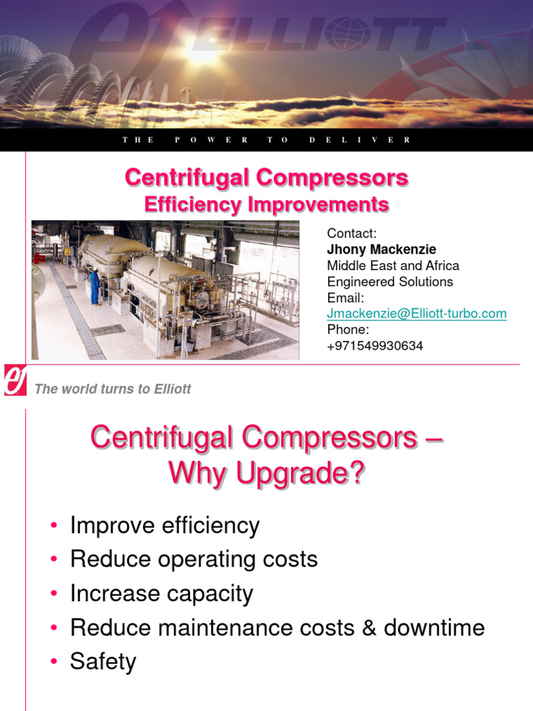 Centrifugal Compressors Efficiency Improvements 1638795331 | PDF ...