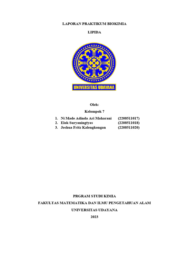 1 Laprak | PDF | Kesehatan Holistik | Sains & Matematika