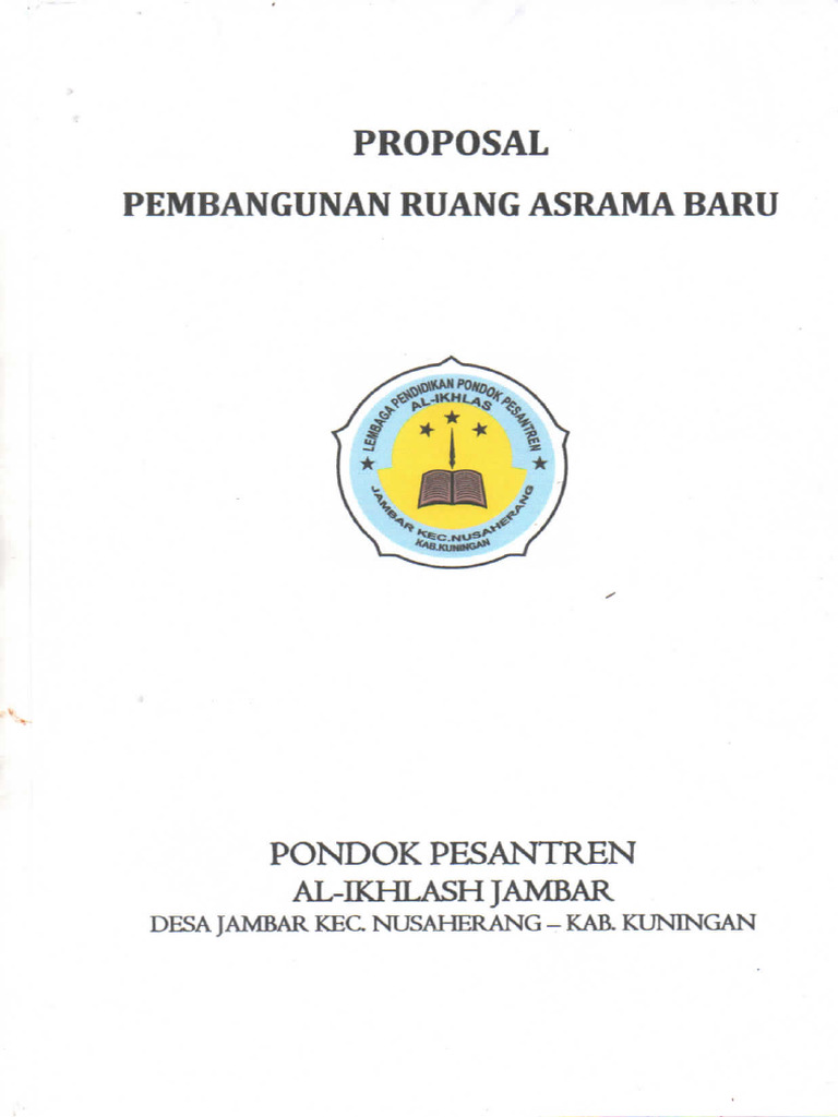 Proposal Permohonan Bantuan Pembangunan Asrama Baru | PDF
