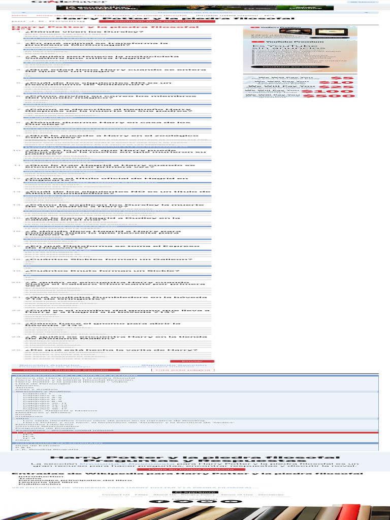 Harry Potter y la piedra filosofal Examenes GradeSaver | PDF | Harry ...