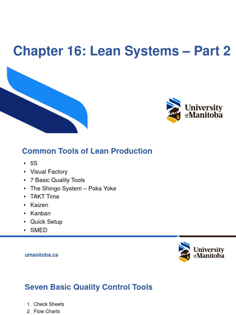 Ch. 16 - Lean Systems - Part 2 - Skeleton | PDF | Lean Manufacturing ...