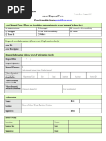 Sample Asset Disposal Form Template | PDF