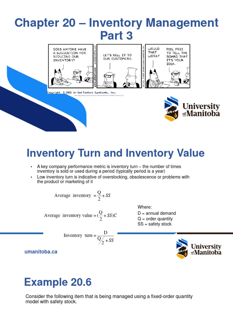 Ch. 20 - Inventory Management - Part 3 - Skeleton | PDF | Inventory ...