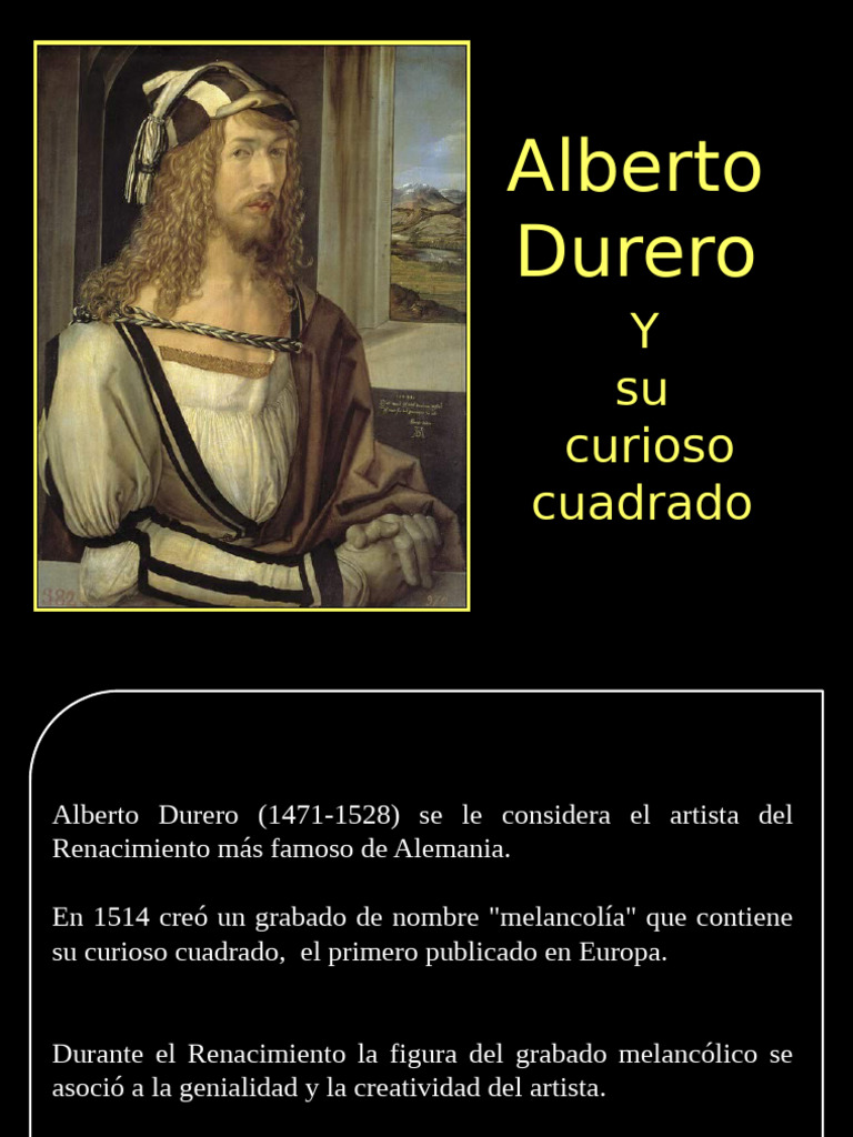 El curioso cuadrado de Durero | PDF