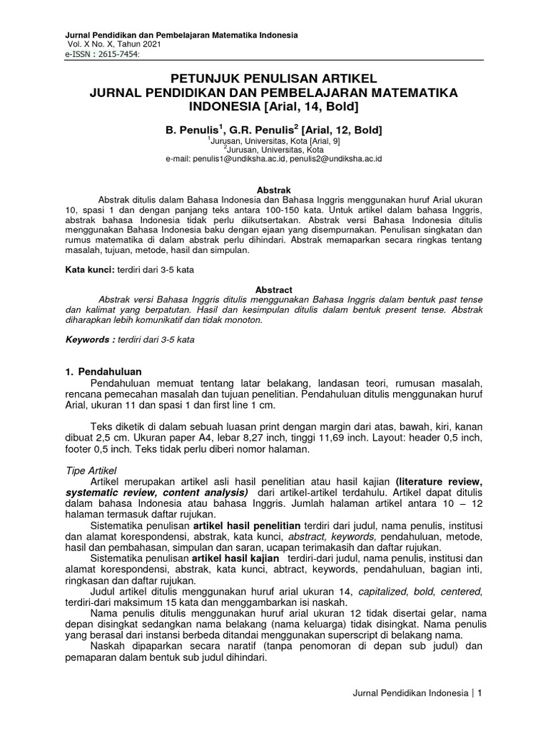 Panduan Menulis Artikel | PDF