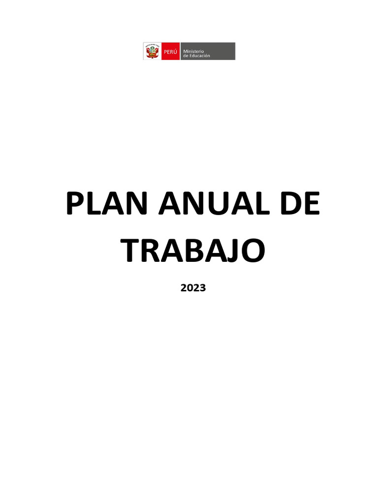 Plan Anual de Trabajo | PDF | Evaluación | Tableta