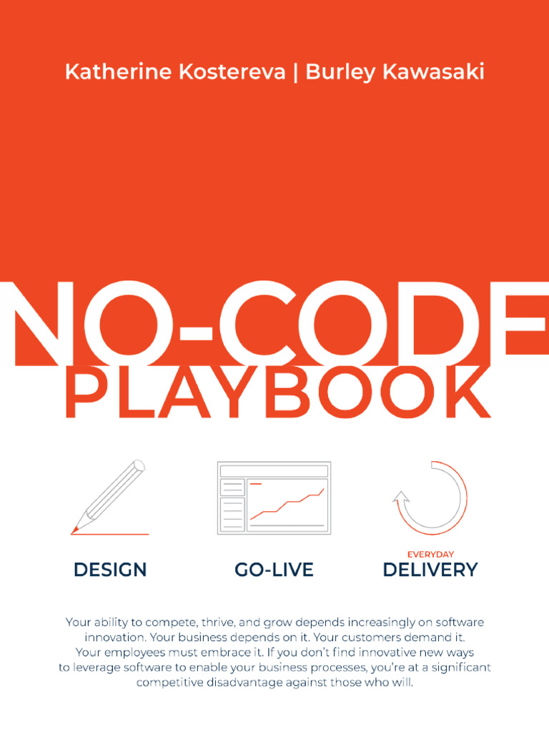 The No Code Playbook | Download Free PDF | Software As A Service | Software Development Process