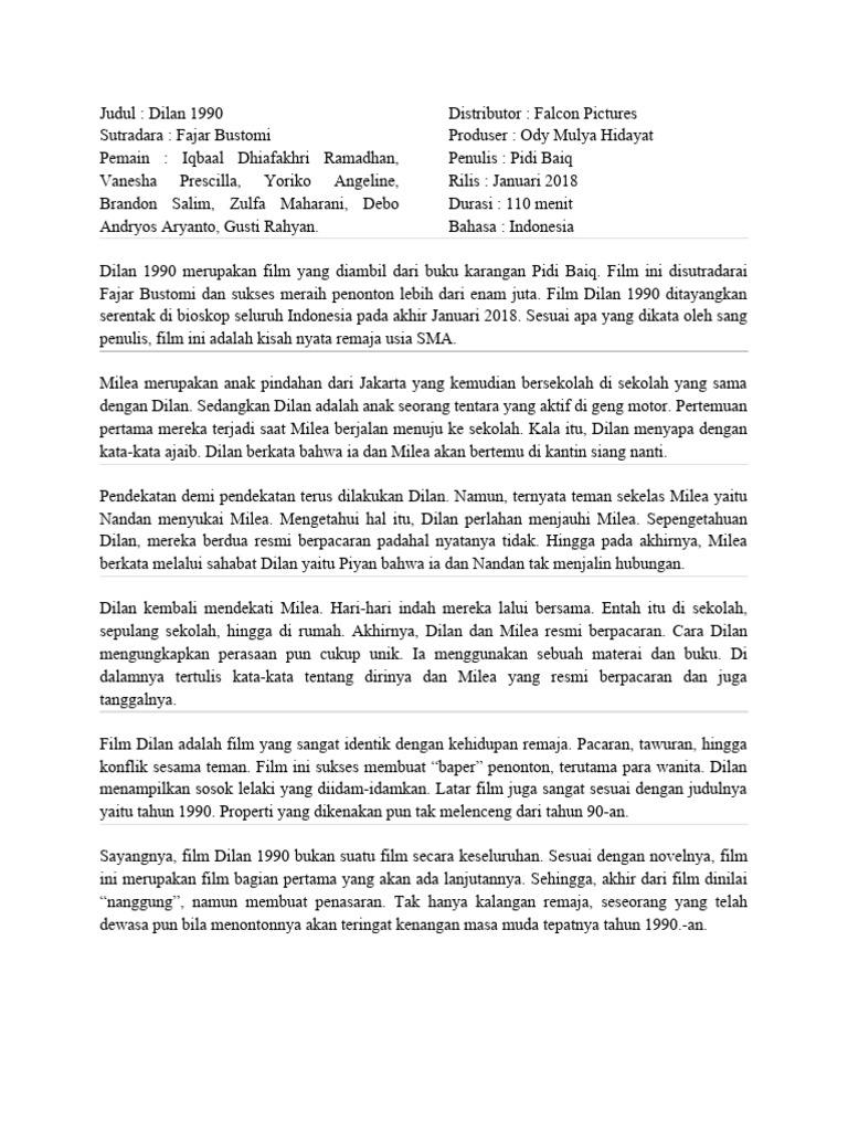 CONTOH TEKS ULASAN | PDF