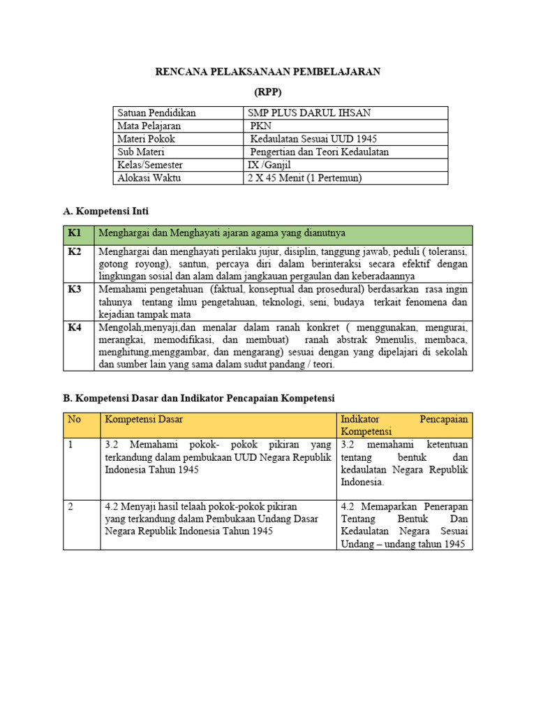 RPP Menulis Puisi Kelas 8 | PDF