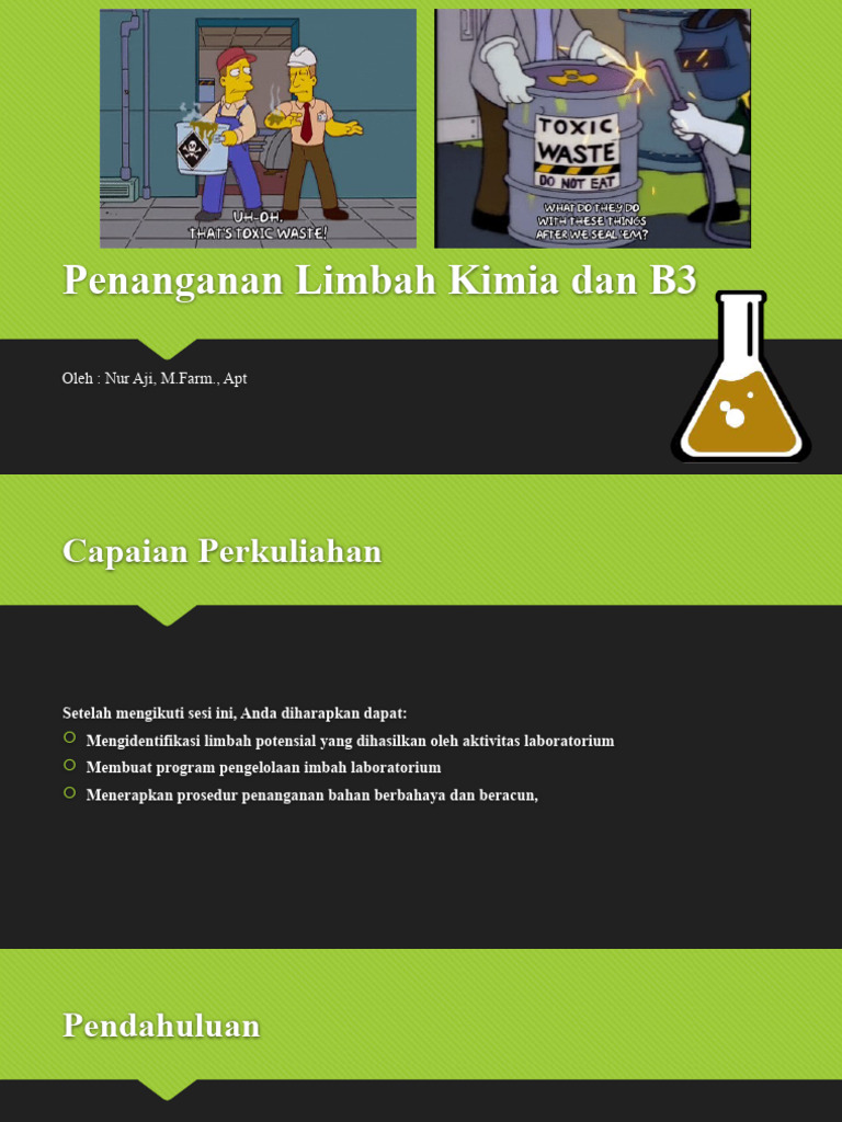 K3 Penanganan Limbah kimia dan B3 | PDF