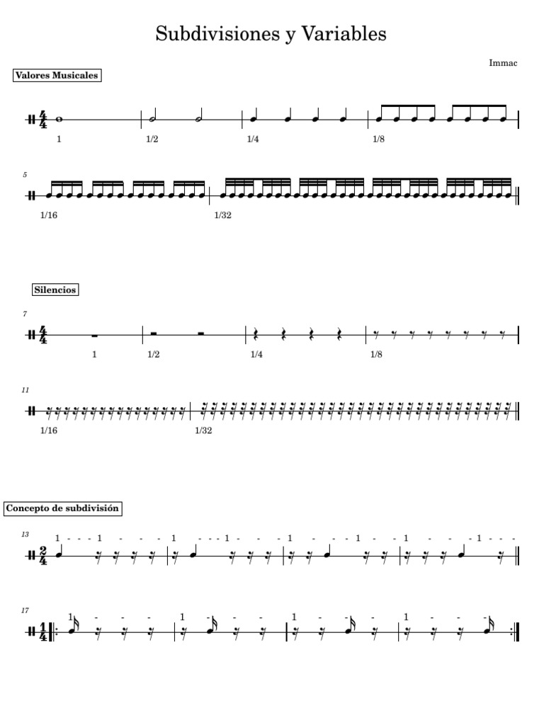 Variables y Subdivisiones | PDF