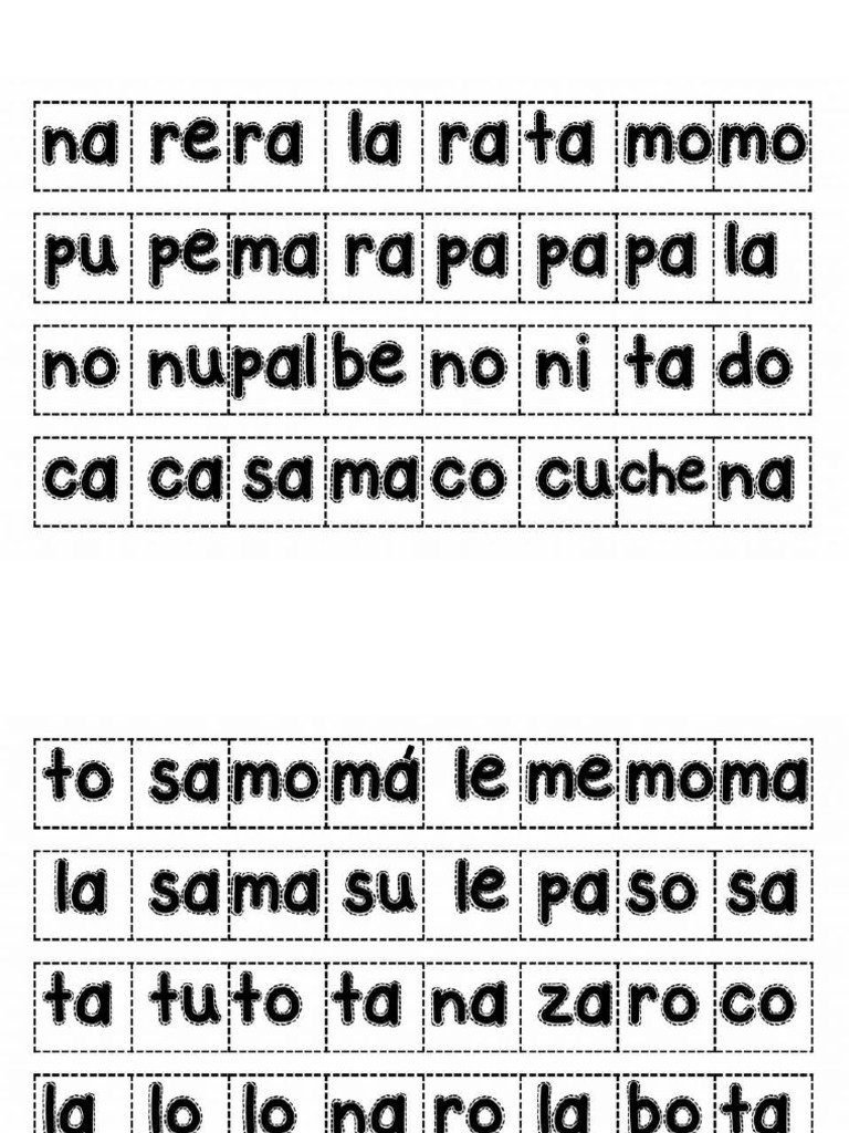 PR 01 Silabas Para Formar Palabras_removed | PDF