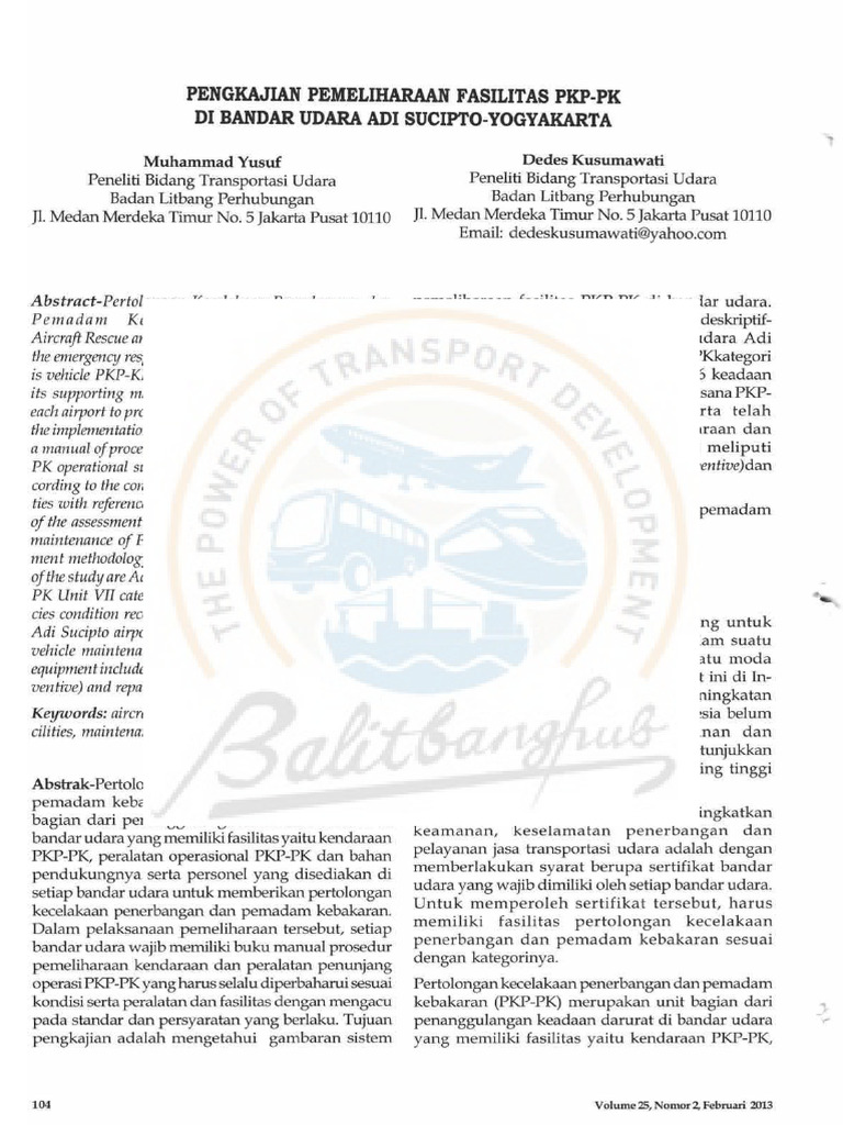 Pengkajian Pemeliharaan Fasilitas PKP-PK Di Bandar | PDF