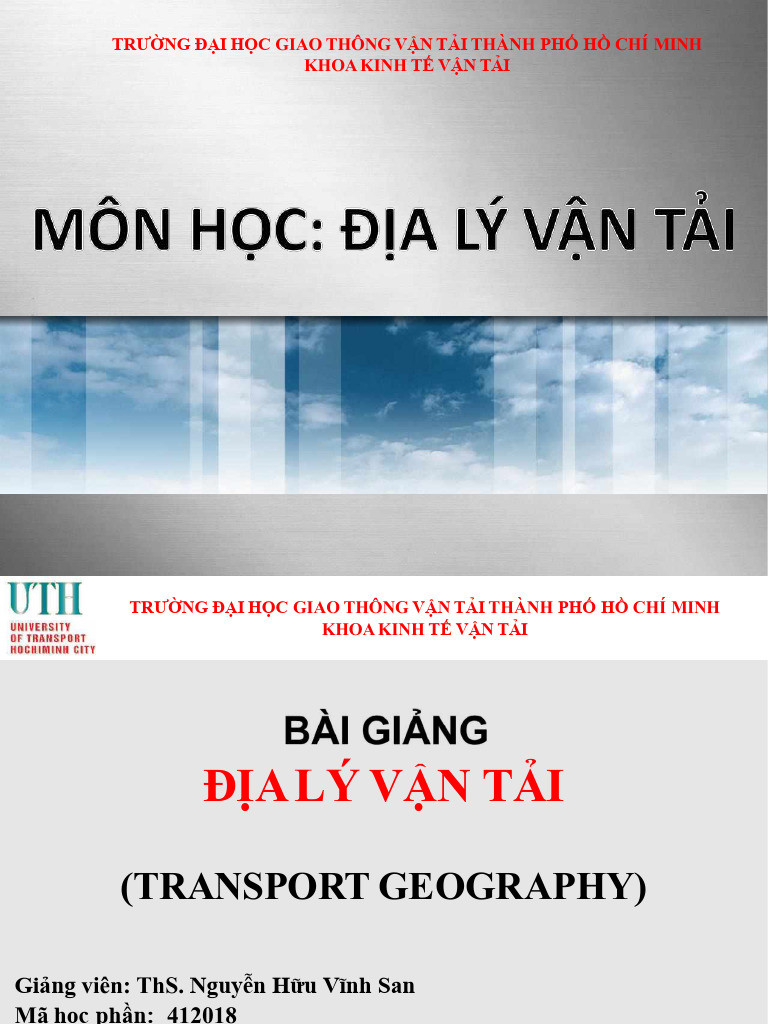 Bai Giang Dia Ly Van Tai | PDF