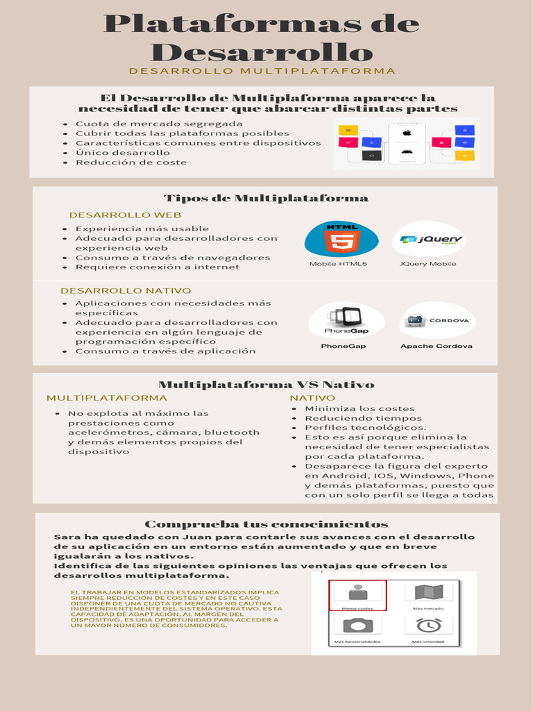Infografía de Plataformas de Desarrollo | PDF | Software multiplataforma | Informática