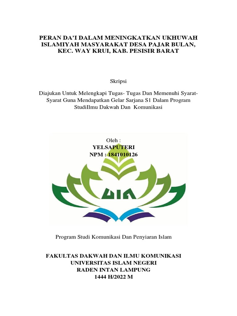 Skripsi Bab 1&2 | PDF