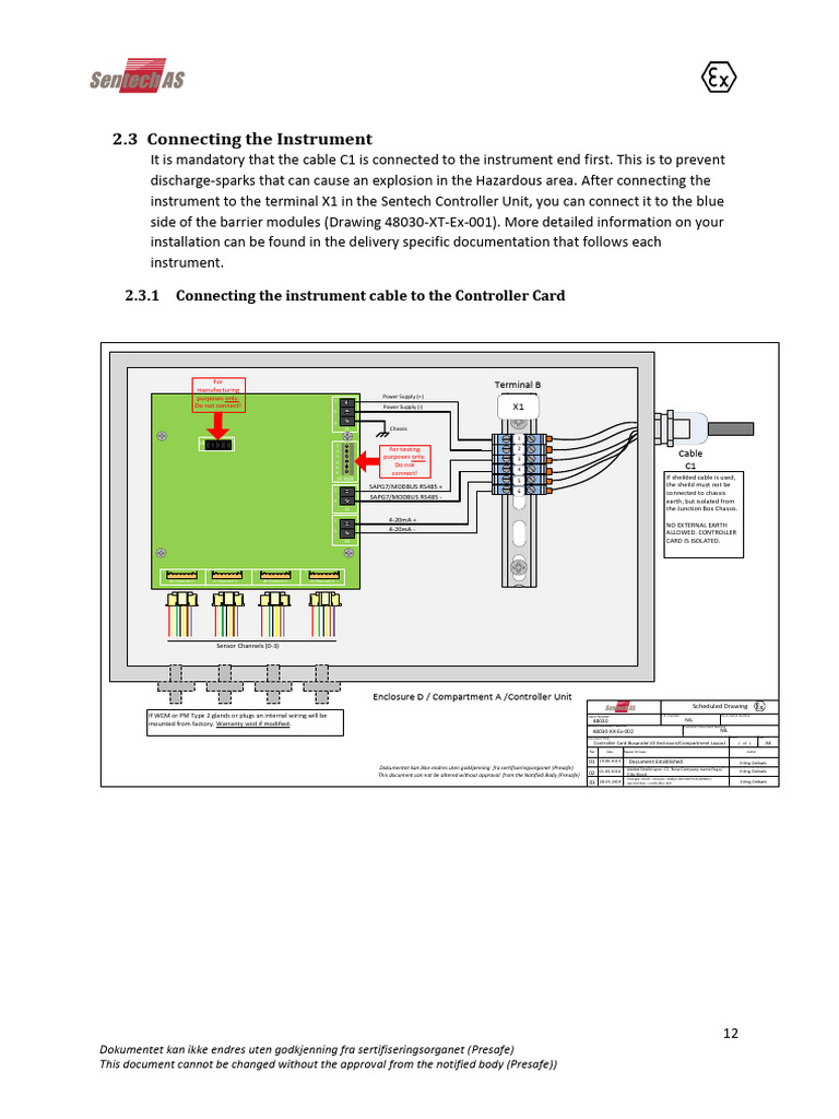 Interconnection (Wiring) Diagram - Safe Area Din-Rail (Signal) | PDF ...