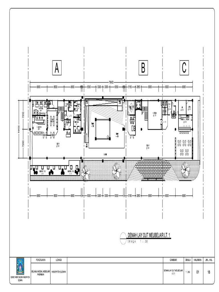Denah Lay Out Meubelair LT.1 | PDF