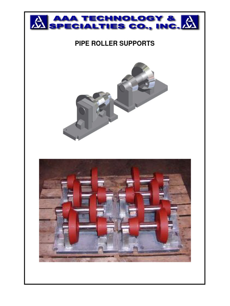 Pipe Roller Catalog2010 | PDF | Pipe (Fluid Conveyance) | Thermal Expansion