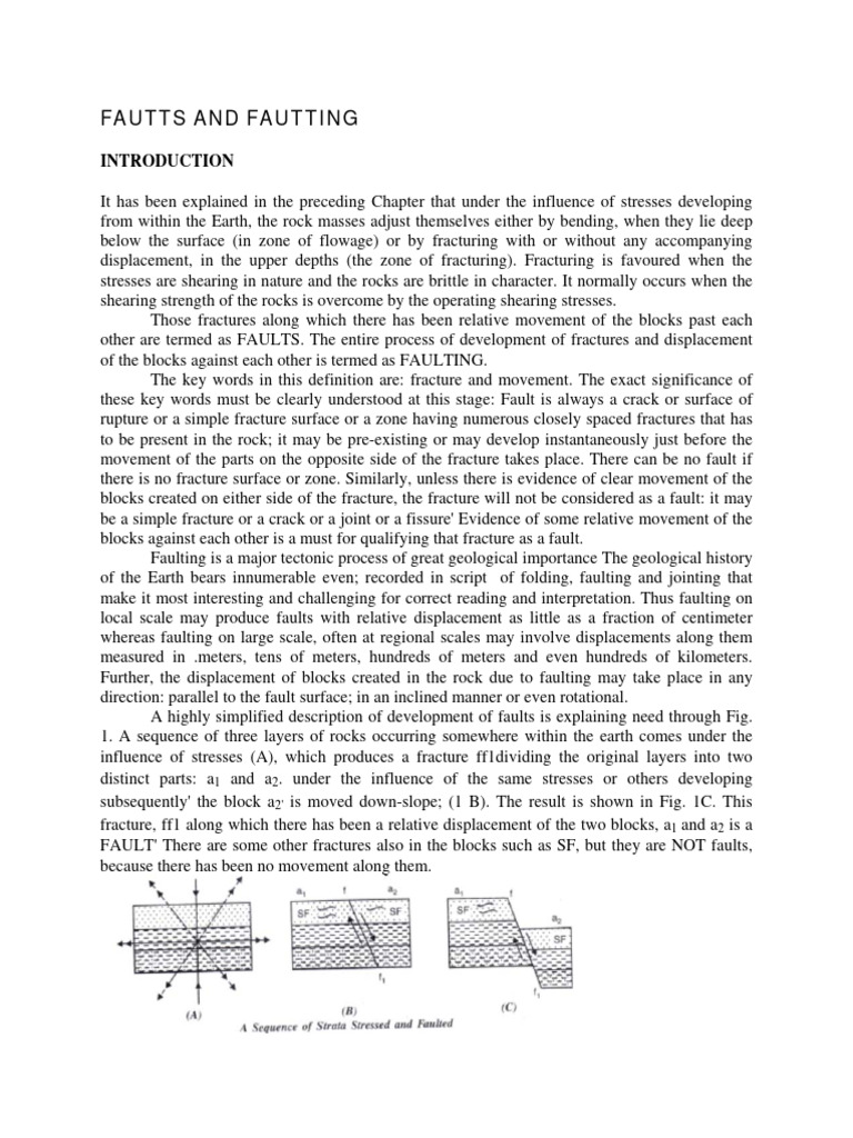 Fault and Fold | PDF | Fault (Geology) | Earth Sciences