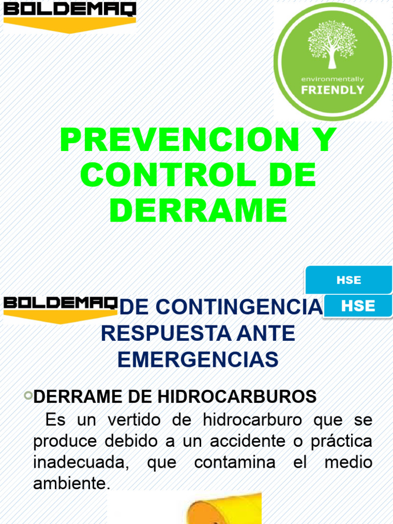 Control de Derrame | PDF | Contaminación | Entorno natural