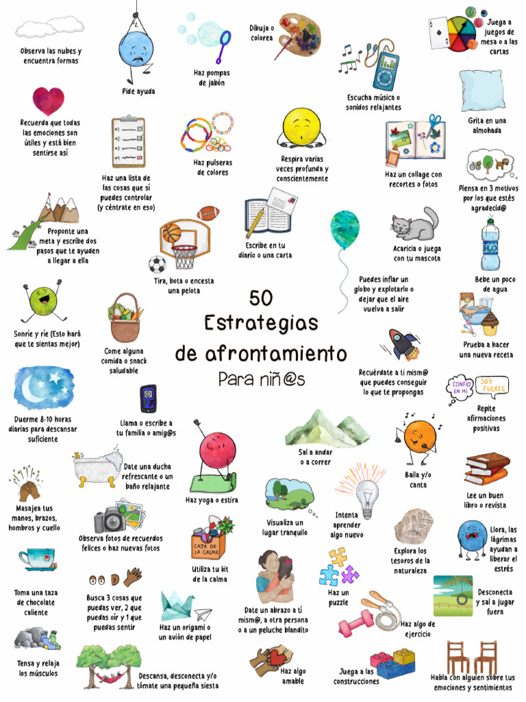 Estrategias de Afrontamiento Material de Rincón de La Calma | PDF