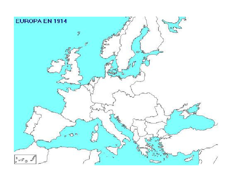 Mapa de Europa 1914 | PDF