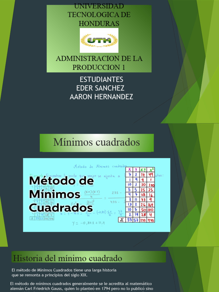 Minimos Cuadrados | PDF | Mínimos cuadrados | Análisis de regresión