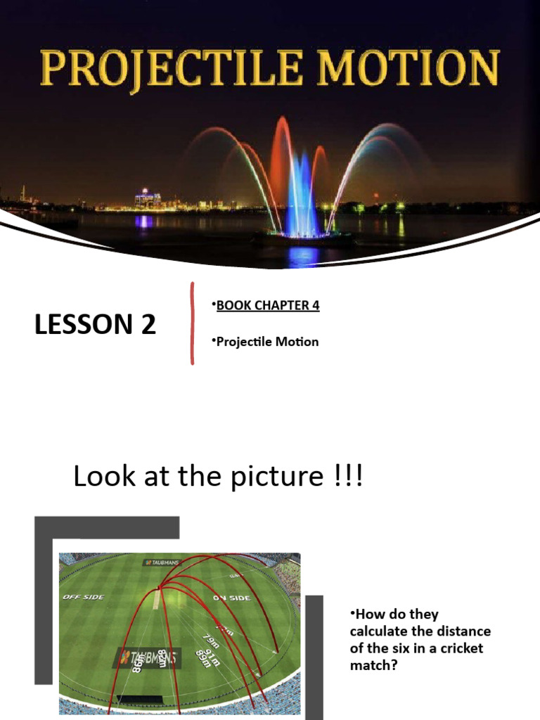 Physics 1_LESSON 2 (Mid_Fall 24) | PDF | Projectiles | Mechanics