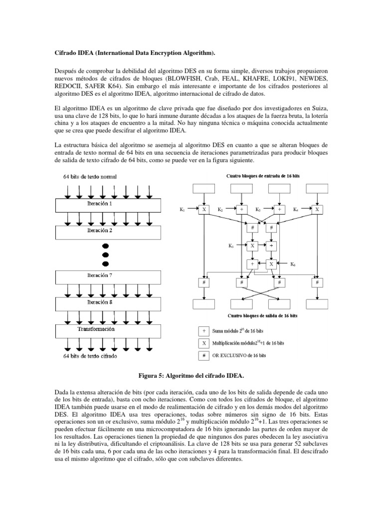 Cifrado IDEA | PDF | Juegos y actividades | Informática