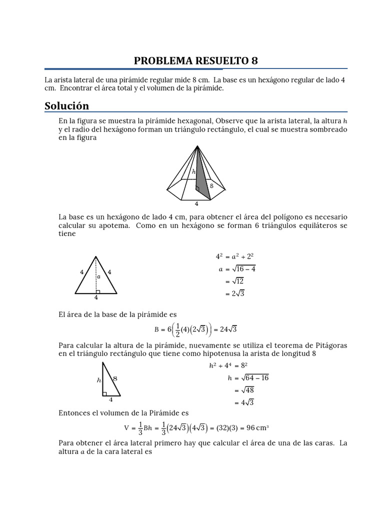 8-Piramide-exagonal | PDF | Geometría del plano euclidiano | Formas ...