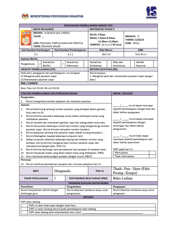 MT THN 3 TS25 Tajuk 3 | PDF