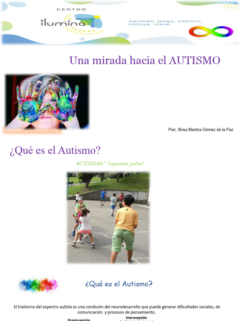 Una Mirada Hacia El Autismo Pdf Espectro Autista Discapacidad