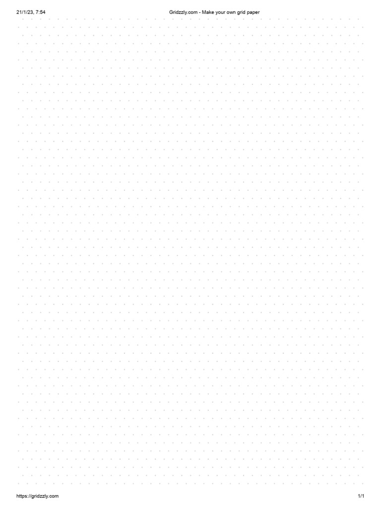 Make Your Own Grid Paper | PDF