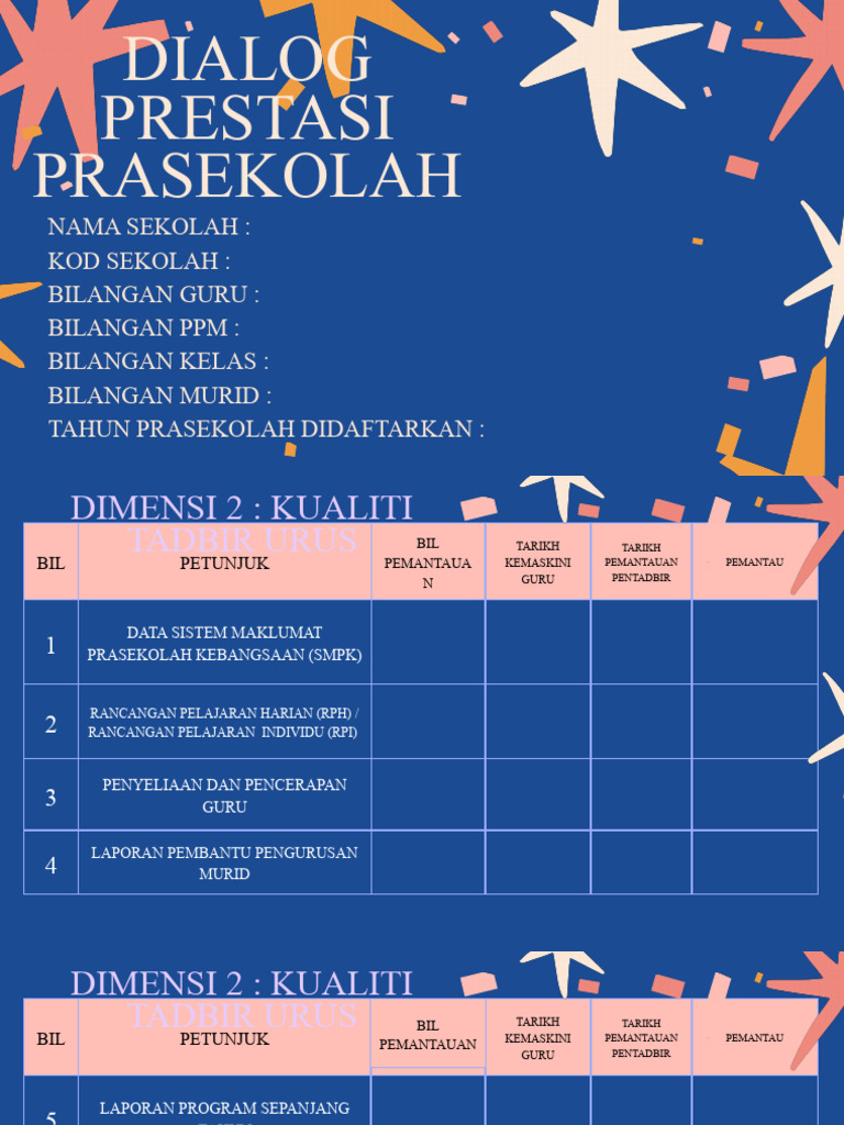 Dialog Prestasi Prasekolah | PDF