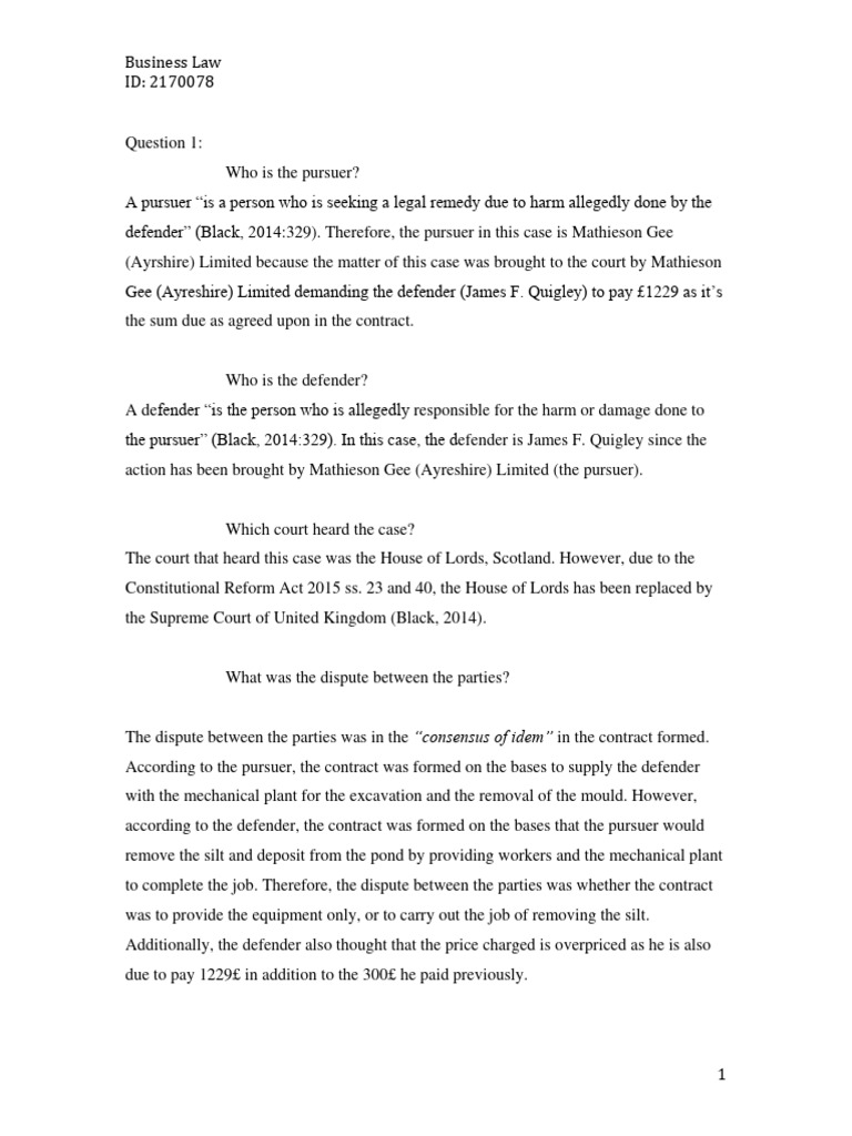 Business Law | PDF | Offer And Acceptance | Justice