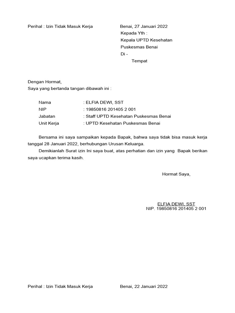 Surat Izin | PDF