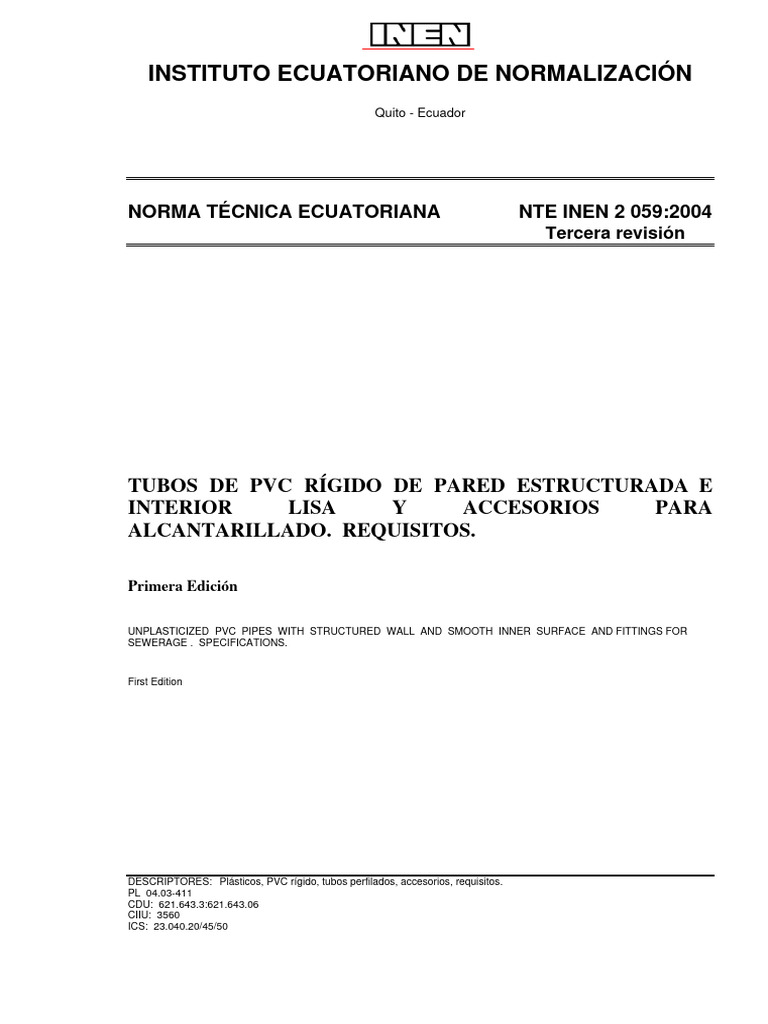 Inen 2059-3 | PDF | Rigidez | Materiales