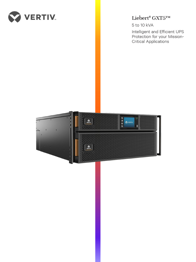 Liebert Gxt5 5 10kva Brochure | PDF | Alternating Current | Internet Of Things