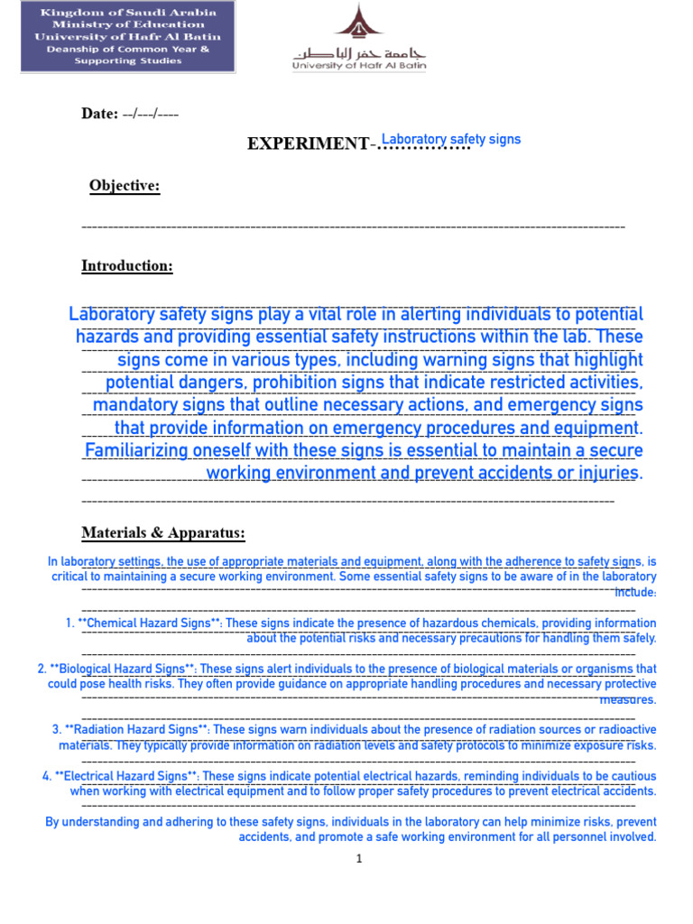 Lab .Report (1) GSX | PDF | Laboratories | Hazards