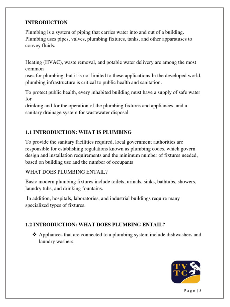 Introduction To Plumbing Level 1 Rev 2 | PDF | Plumbing | Sanitary Sewer Introduction To Plumbing Level 1 Rev 2 | PDF | Plumbing | Sanitary Sewer