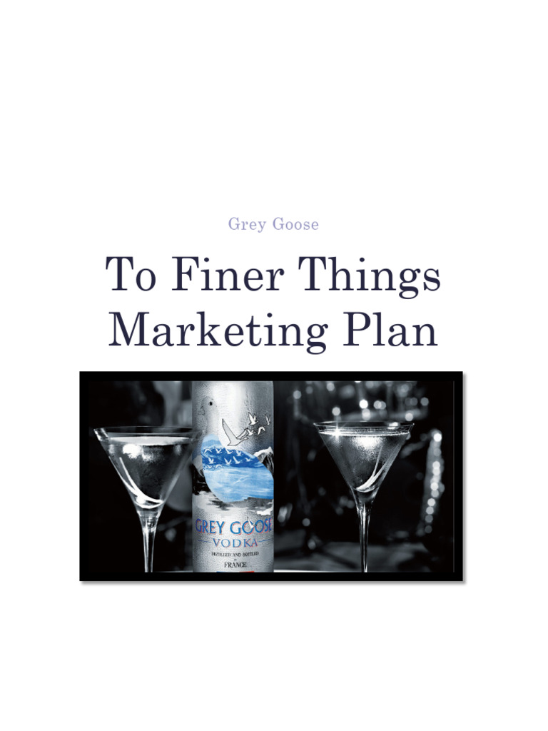 Grey Goose Vodka Marketing Strategy | PDF | Brand | Advertising