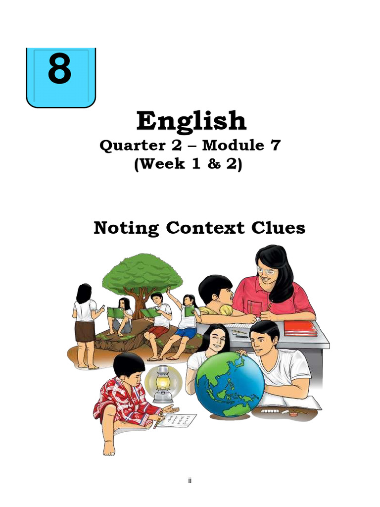 G8 - English - Week 1&2 MODULE 7 Q2 Context Clues | Download Free PDF | Pandemic | Learning