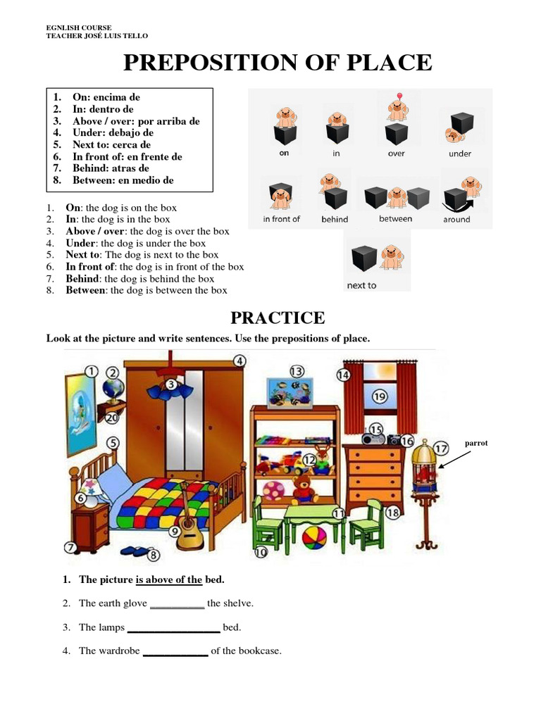 Unit 7.1-Prepostition of Place 3-Separata | PDF