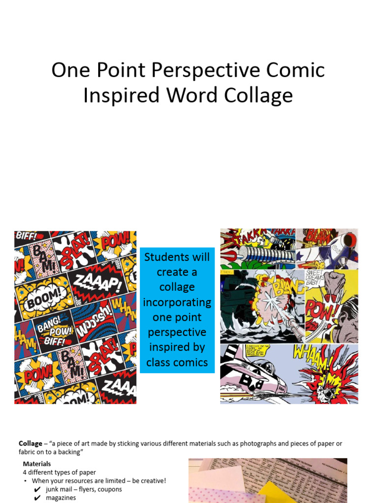 One Point Perspective Word Collage | PDF | Collage | Perspective ...