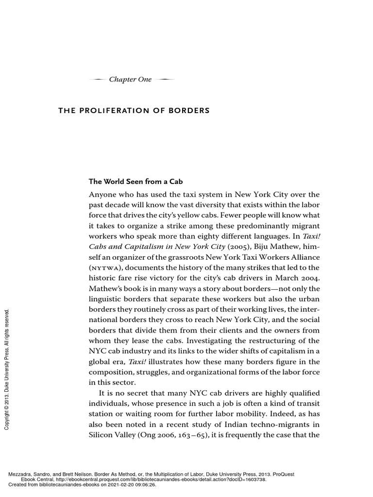 Border As Method or The Multiplication of Labor - (Chapter 1. The ...