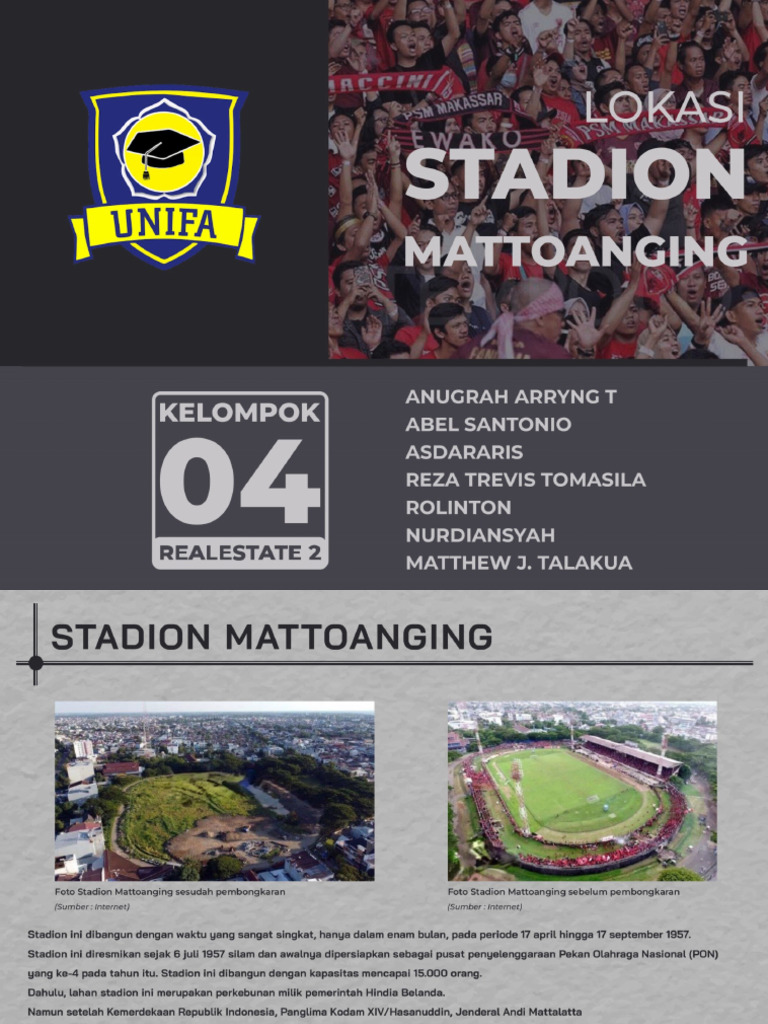 Penelitian (STADION MATTOANGING) | PDF