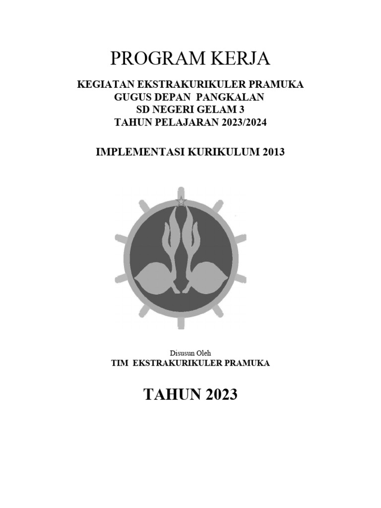 Program Kerja Pramuka SD Negeri | PDF